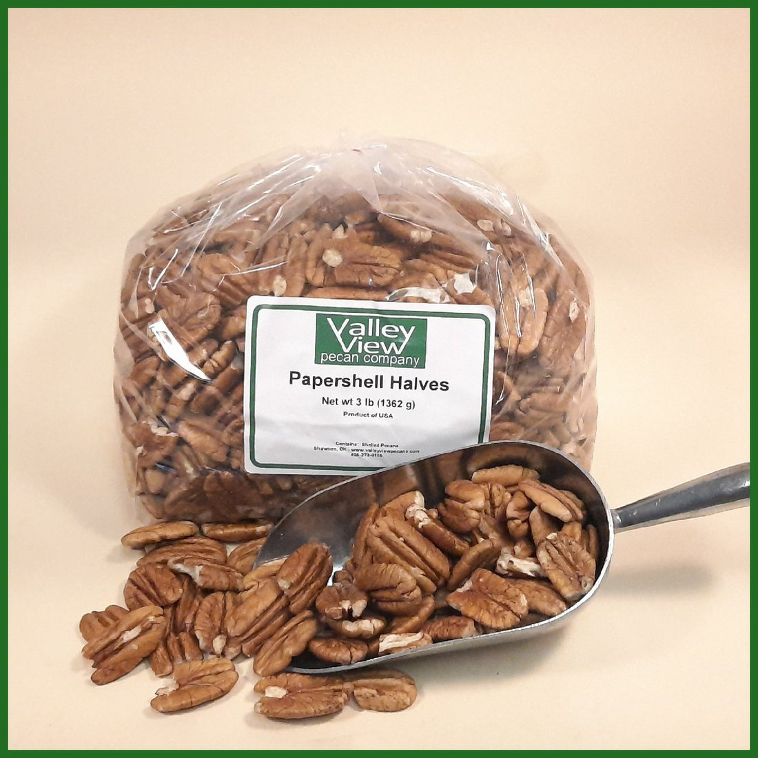 *2025 Crop* 3lb Pawnee Papershell Halves – Valley View Pecan Company