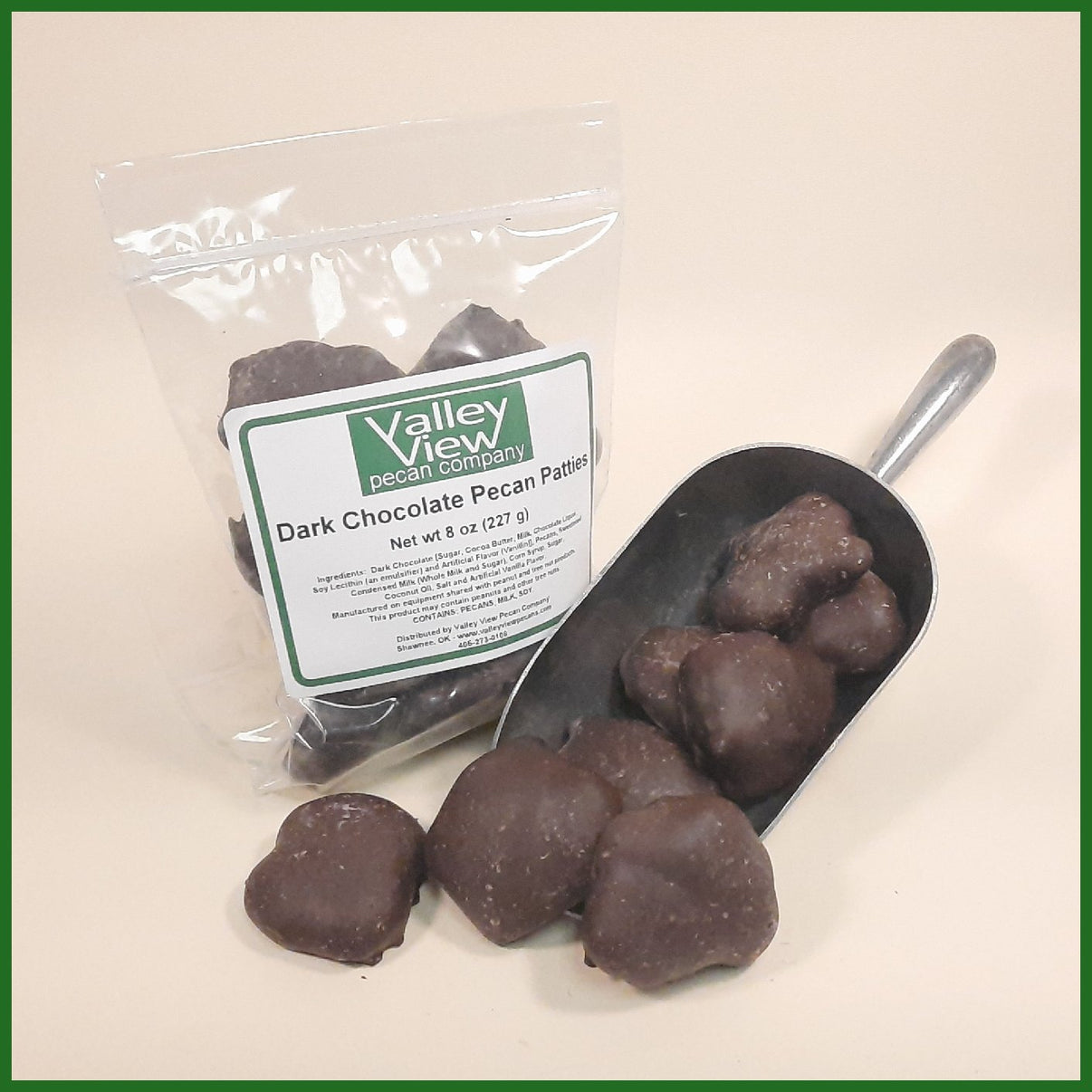 8oz Dark Chocolate Pecan Patties – Valley View Pecan Company